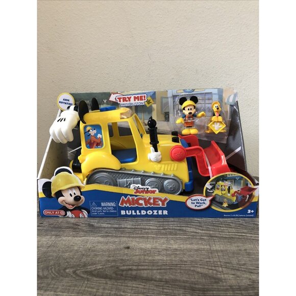 Disney | Toys | Disney Junior Mickey Bulldozer With Lights And Sound ...